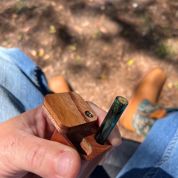 Teal Glass One Hitter for Your Hitter Box / Dugout Box (please Read ...