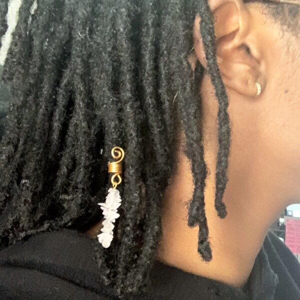 Gemstone Loc Charms Hair Accessories Hair Charms Crystal Loc Charms ...