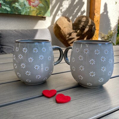Daisy Coffee Mug Cozy Tea Cups Daisy Cappuccino Ceramic Mug Cute Daisy ...