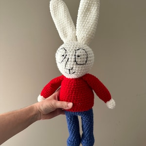 Crochet Pattern Simon the Rabbit Mini, Tutorial Crochet Simon the ...