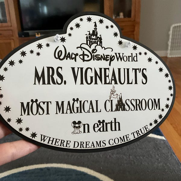 Most Magical Disney Teacher Wood Sign – Personalized Classroom Decor - Etsy