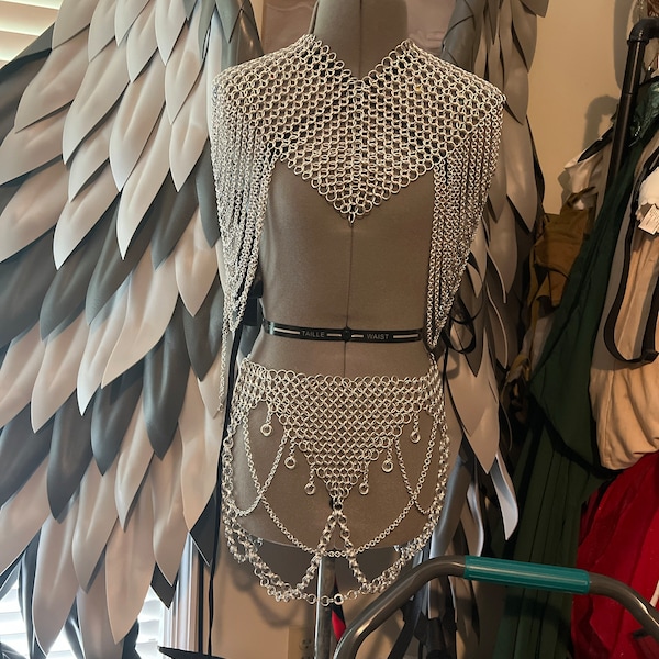 Chainmail Belt Mini Skirt Swim Skirt Ornamental Belt Chainmail Belly ...