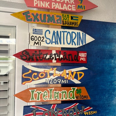 Custom Wood Signs , Signpost , Directional Sign Post, Signs for Bar ...