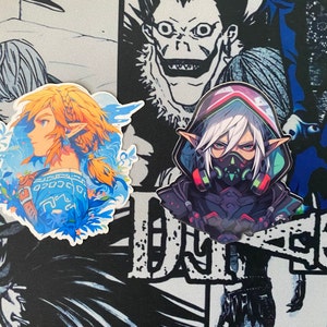 Chibi Link and Zelda Stars Sticker the Legend of Zelda - Etsy