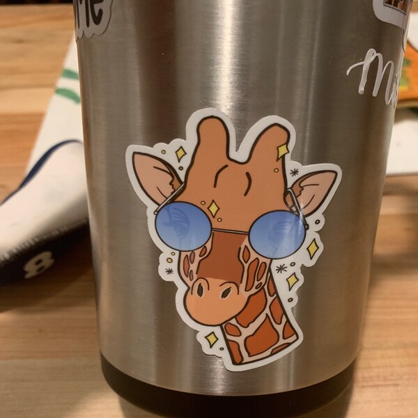 Groovy Giraffe Vinyl Sticker | Decal | Hippie | Hippy | Boho | Funny ...
