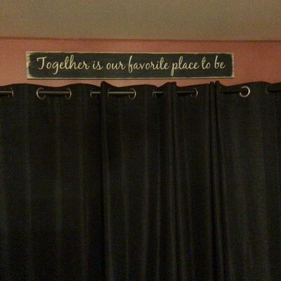 S165 Wood, Handmade Long Sign. together is Our Favorite Place to Be. 44 ...