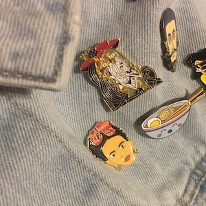 Ramen Enamel Pin Super Cute Ramen Noodle Pin, Noodle Brooch, Cute Food ...