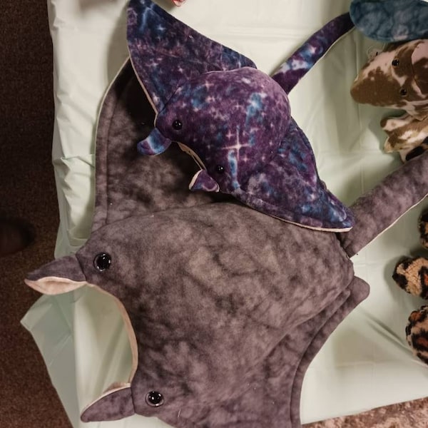 Stingray Sewing Pattern: DIY Soft Toy, Nautical Nursery Decor (PDF ...