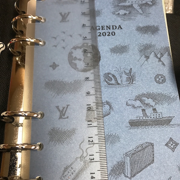 Transparent, Ruler, Page Marker for 6-RING BOUND Planner. Black or Gold ...