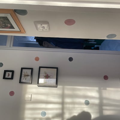 Boho Watercolour Polka Dot Wall Stickers for Kids Bedroom, Nursery ...