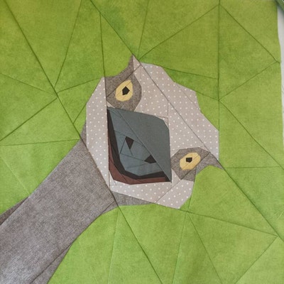 Emu 18 Inch Foundation Paper Pieced Quilt Pattern - Etsy