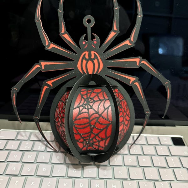 Lantern Spider Lantern SVG DIY Spider Paper Lanterns Paper Cutting ...