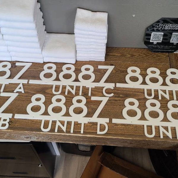 Custom Contemporary Apartment Number Unit Address Sign Regular Size - Etsy
