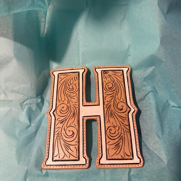 Custom Tooled Leather Cake Topper - Etsy