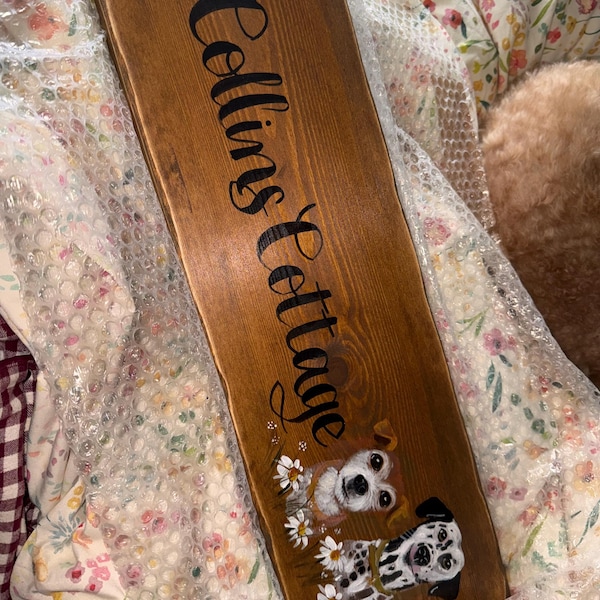 Custom Made Cottage House Name/house Number Wooden Plaques and Signs ...