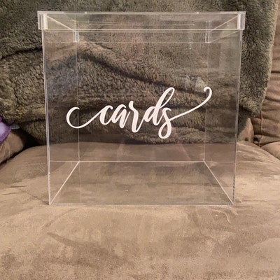 Cards Decal Wedding Card Box Decal DECAL ONLY Wedding Decal Sticker ...