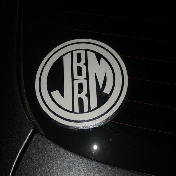 Four Initial Monogram Decal Sticker - Four Letter Monogram Decal, 4 ...