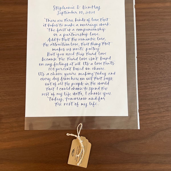 Personalized Tooth Fairy Letter in Hand Written Calligraphy for Child's ...