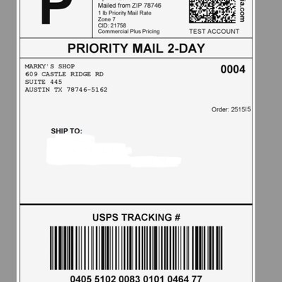 Fake Shipping Label for Gift Box - Etsy