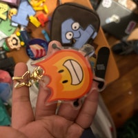 BFDI Keychains 2.5 Acrylic Firey, Bubble, Teardrop, Golfball ...