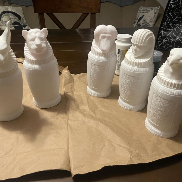 Egyptian Canopic Jars the Mummy - Etsy