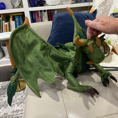 PDF PATTERN Poseable Small Shoulder Dragon 12 Inches Tall - Etsy