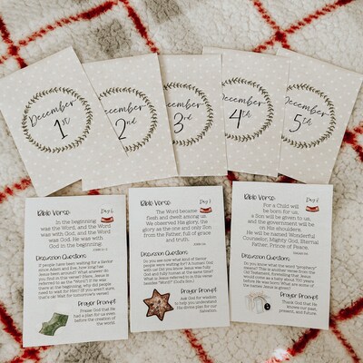 PRINTABLE Advent Scripture Devotions for Kids and Families PDF FILE ...