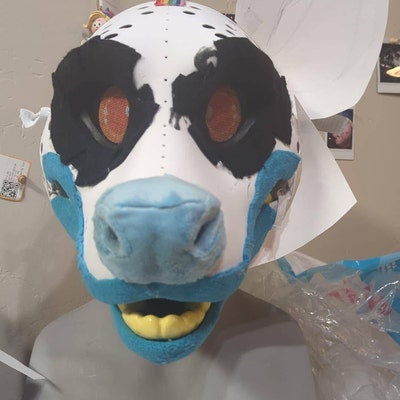 Cute Bunny 3D Printed Fursuit Head Base Kit - Etsy