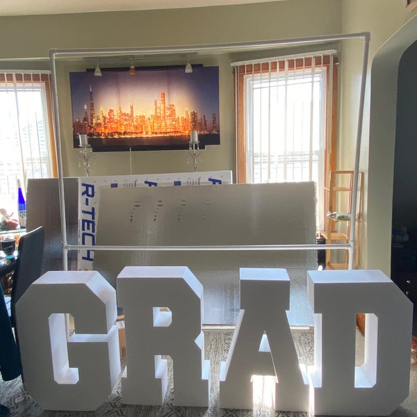 Foam GRAD Letters: Graduation Table Base Decor - Etsy