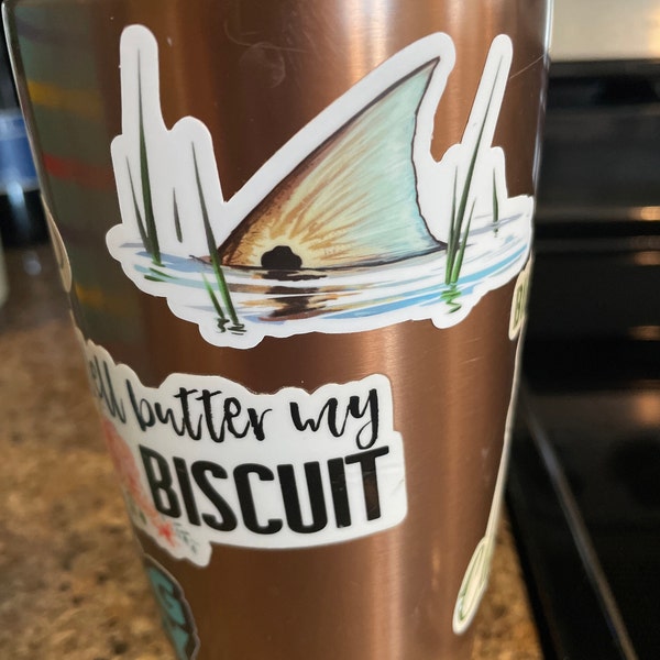 3 X Tailing Redfish Stickers Redfish Tail Redfish Decal Red Drum Fish ...