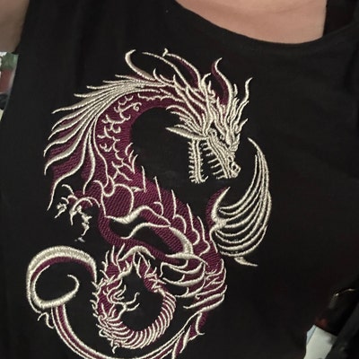 Golden Dragon Machine Embroidery Design Golden Dragon Embroidery Files ...