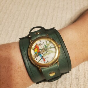 Fallout inspired unisex wrist watch made from full grain veg | Etsy