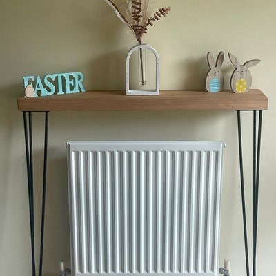 Rustic Radiator Shelf Console Table - Etsy UK