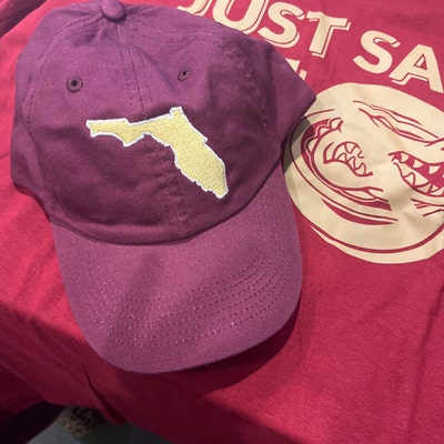 Florida State Baseball Cap Outline State Design - Etsy