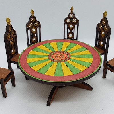 1/48th Kit Wonky Desk and Chair, Quarter Scale - Etsy
