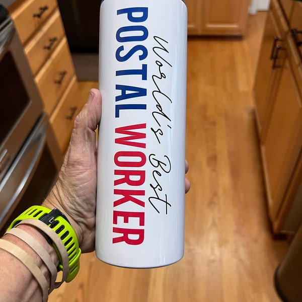 Postal Worker Tumbler Cup, Postal Worker Gift, Mailman Gift, Postal ...