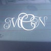 ELEGANT Script Font Monogram Svg, Dxf, Eps, Png; Digital Monogram DIY, Fancy Script, Cursive ...