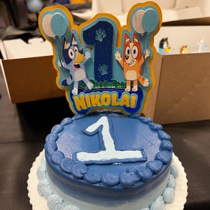 Bluey 3D Cake Topper - Etsy