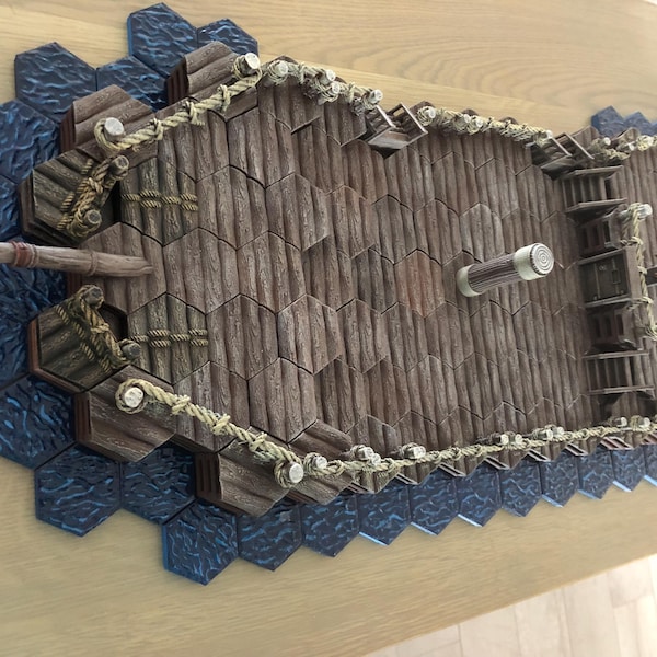 Hand Painted 3D Printed Dnd Battle Map: Dark Dungeon Terrain - Etsy