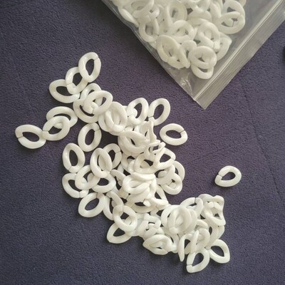 20pcs Chunky Clear Blue Oval Acrylic Chunky Chain Links - Etsy