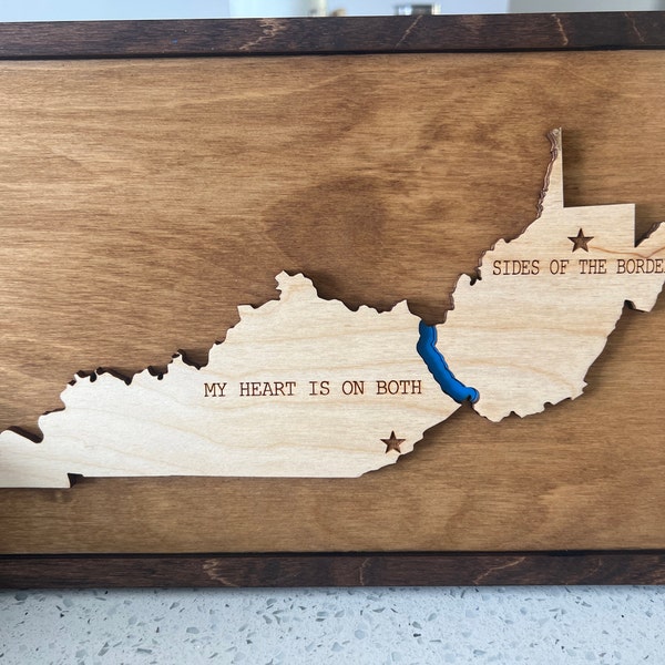 West Virginia Puzzle Wooden Puzzle Almost Heaven West Virginia ...