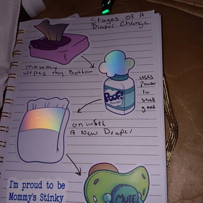 Saturday Morning Sticker Sheet ABDL Babyfur Furry Agere - Etsy