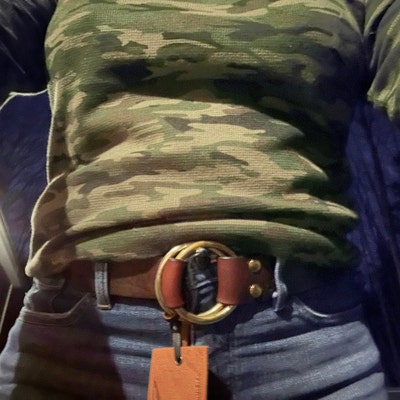 Double Ring Harness Leather Belt 1.5 Mens/womens Handcrafted Vintage ...