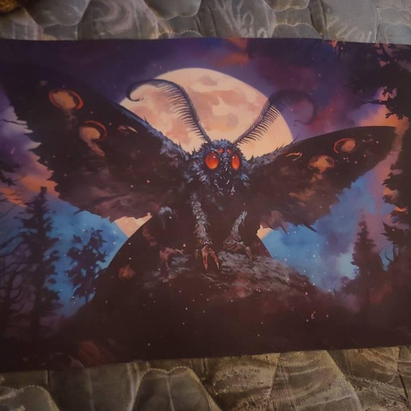 MTG Playmat, 80's Moth Horror Themed TCG Playmat, Unofficial MTG ...