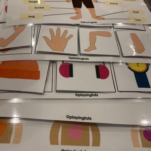 Body Parts Printable Pack for Toddlers Toddler Busy Book - Etsy Israel