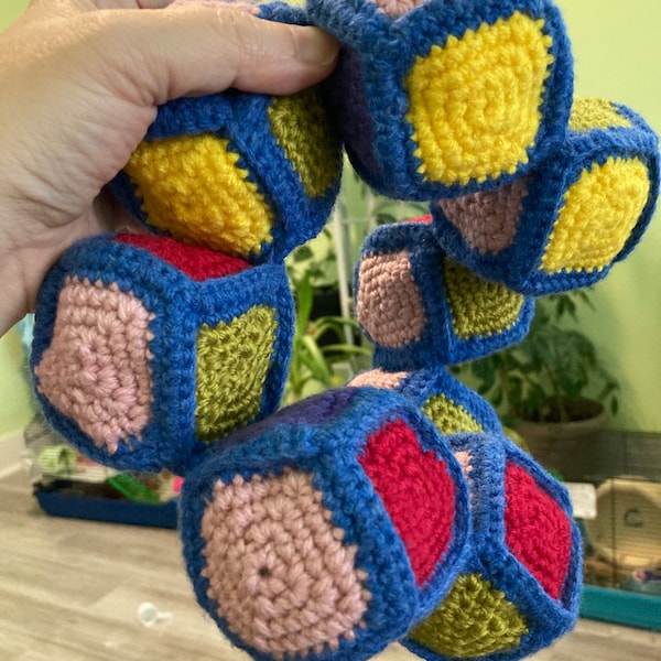 CROCHET PATTERN Fidget Cube Infinity Toy Stim Toy Sensory Baby Toys ...