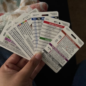 Mini CNA / NA / Nursing Assistant Vertical Badge Card Set 6 Cards for ...