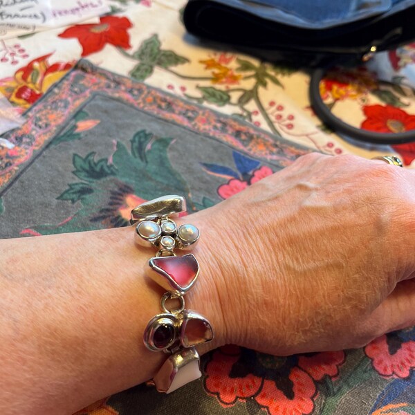 Janice Lee Ripley Camenae Necklace Pendant Onyx Red Coral Pendant on ...