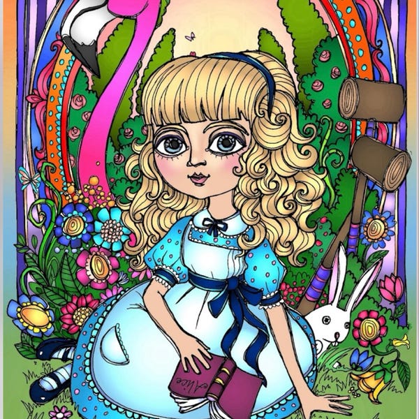 Coloring Page PDF -wednesday Addams Portrait- Tim Burton "wednesday ...