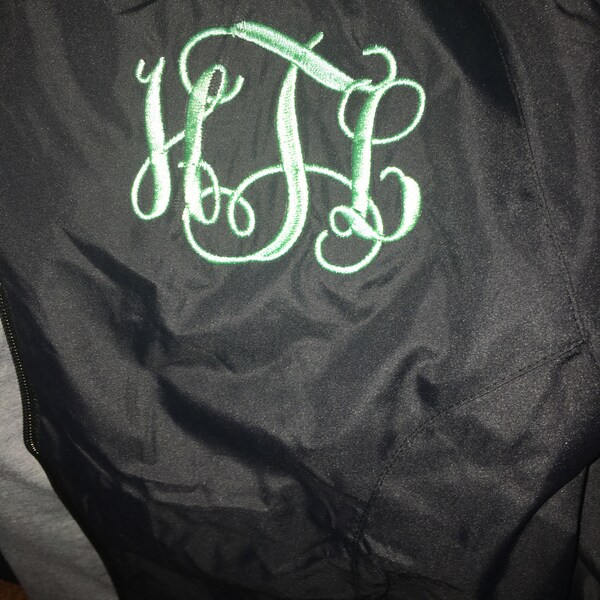 Monogrammed Rain Jacket Personalized Rain Coat Embroidered Jacket - Etsy